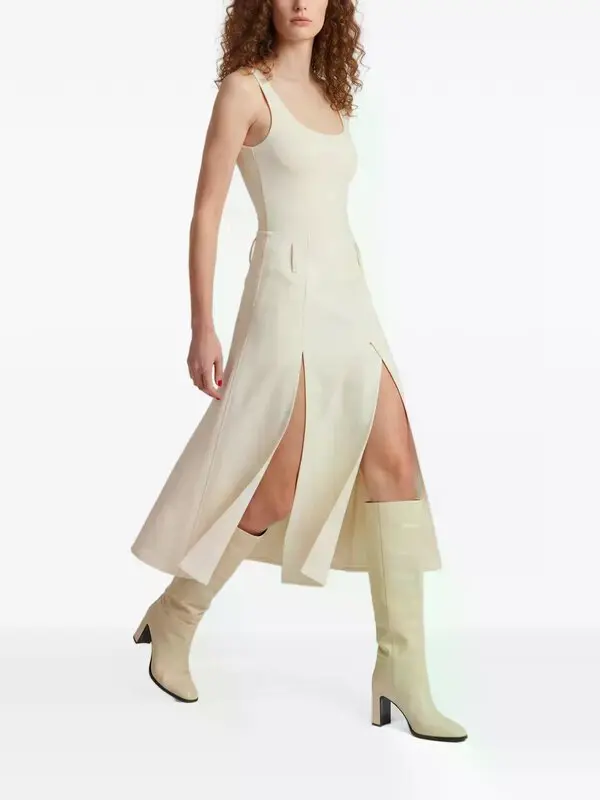 SUTTON NEW YORK Panelled Crepe Midi Skirt