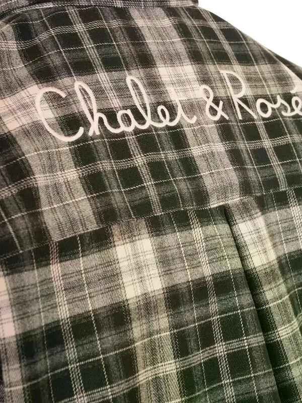 MC2 SAINT BARTH Check-pattern Embroidered-logo Shirt