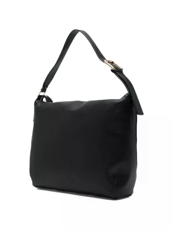 CAFÈNOIR Logo-plaque Pebbled Shoulder Bag