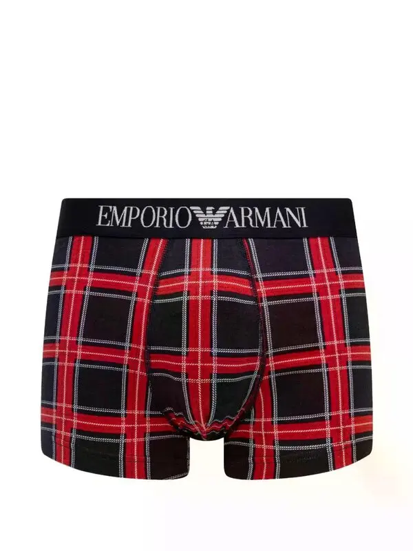 Emporio Armani Logo-waistband Socks And Boxers Set - Black