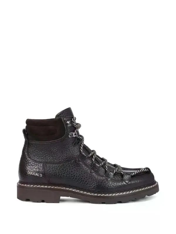 DOUCAL'S Grained-leather Panelled Boots