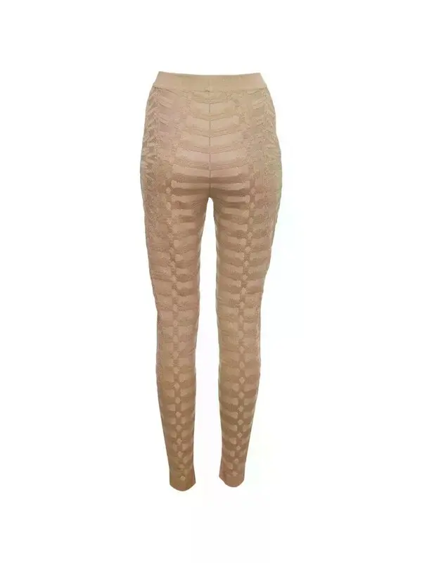 Balmain Chevron-pattern Knit Trousers