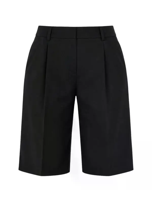 Norma Kamali Pleated Knee-length Shorts