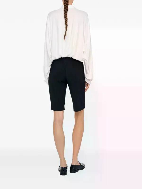 Norma Kamali Pleated Knee-length Shorts