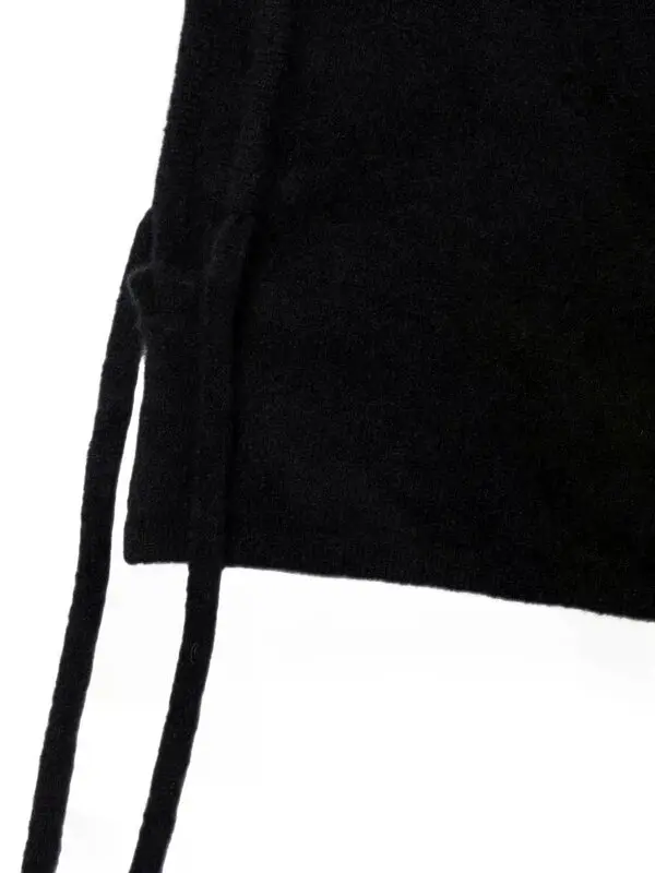LANEUS Drawstring-fastening Knit Balaclava