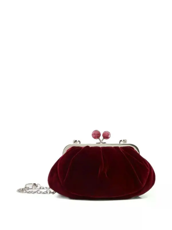 Max Mara Pasticcino Velvet Clutch Bag