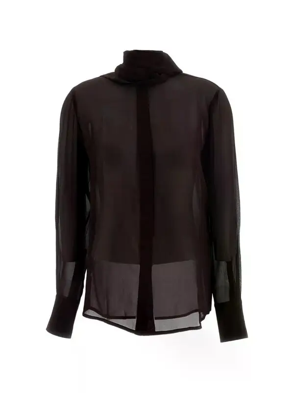 7 For All Mankind Pussy-bow Silk Blouse - Red