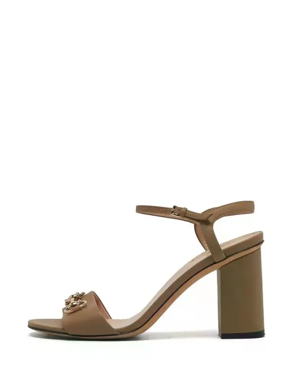 Gucci Claudie Ankle Strap Sandals - Neutrals