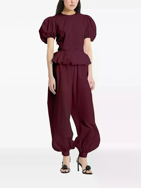 ROTATE BY BIRGER CHRISTENSEN Elasticated-cuff Trousers