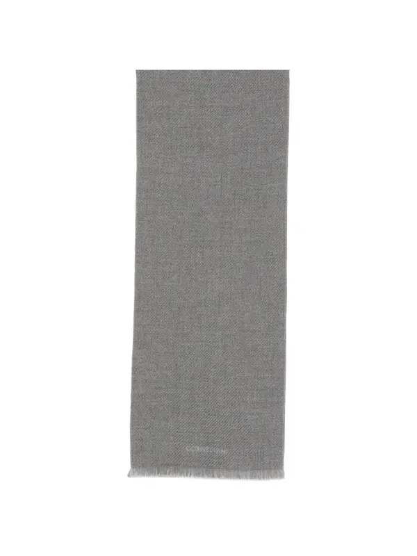 Corneliani Diagonal-stripe Fringed Scarf