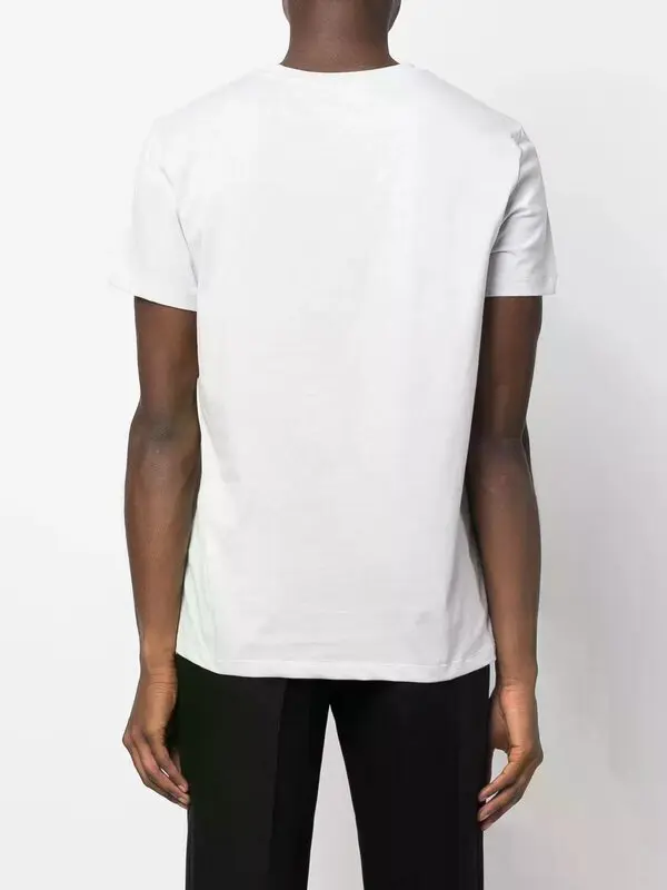 Balmain Flocked-logo Organic-cotton T-shirt