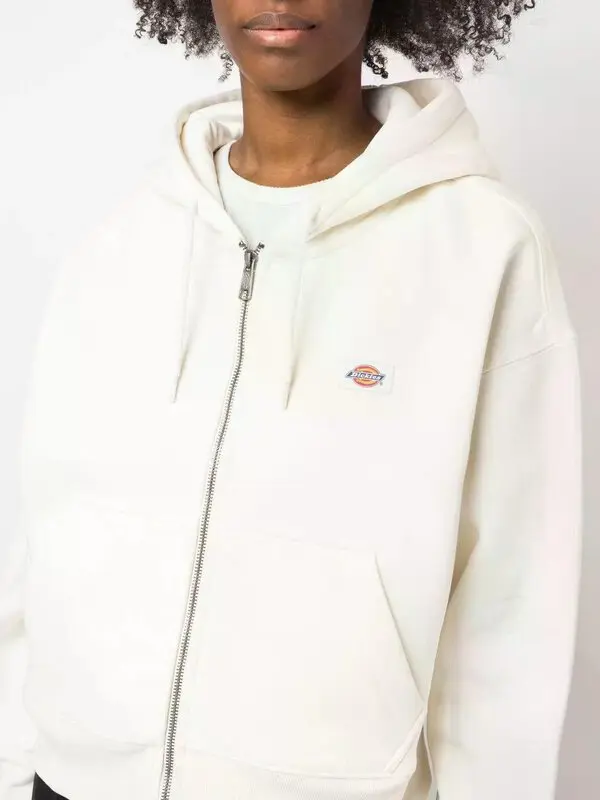 Dickies Logo-patch Zip-up Hoodie