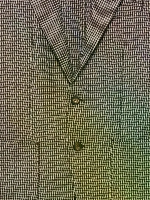 SANTANIELLO Houndstooth-pattern Single-breasted Blazer