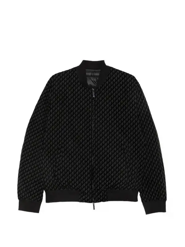 Emporio Armani Monogram-pattern Bomber Jacket