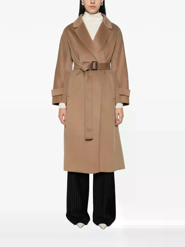 SEA WING Belted Button-cuff Coat