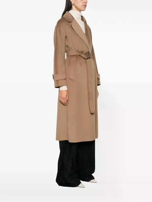 SEA WING Belted Button-cuff Coat