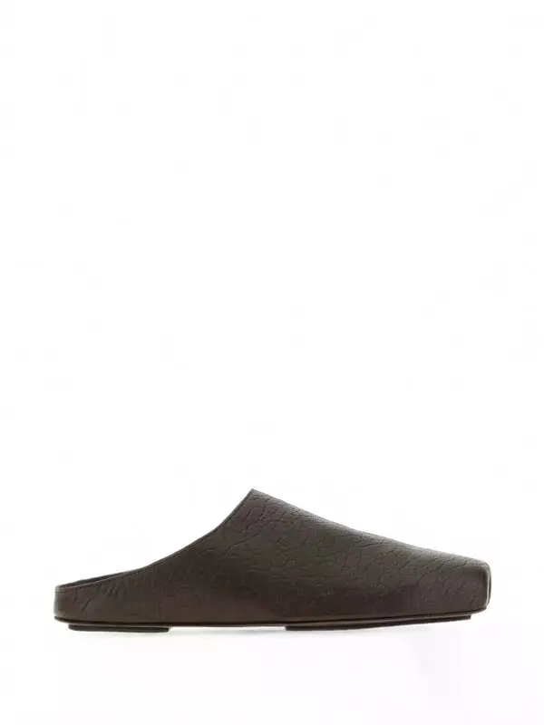 UMA WANG Crinkled Leather Slippers