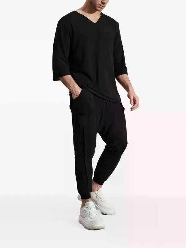 TESSITURA BODY COUTURE 3/4-sleeve T-shirt - Black