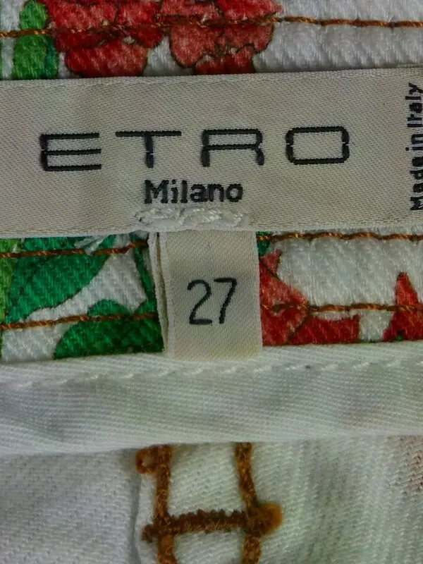 Etro Tropical Parrot-print Jeans