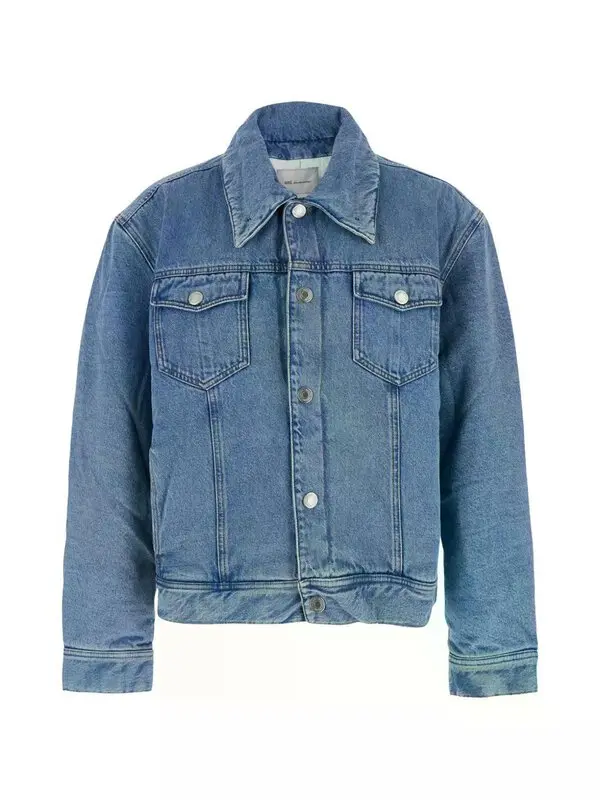 AMI Paris Faux-shearling Denim Jacket