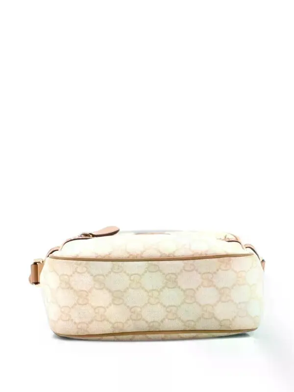 Gucci Front Zip Messenger Gg Coated Canvas Small Crossbody Bag