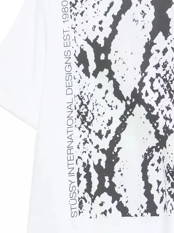 StÜssy Snakeskin-print T-shirt