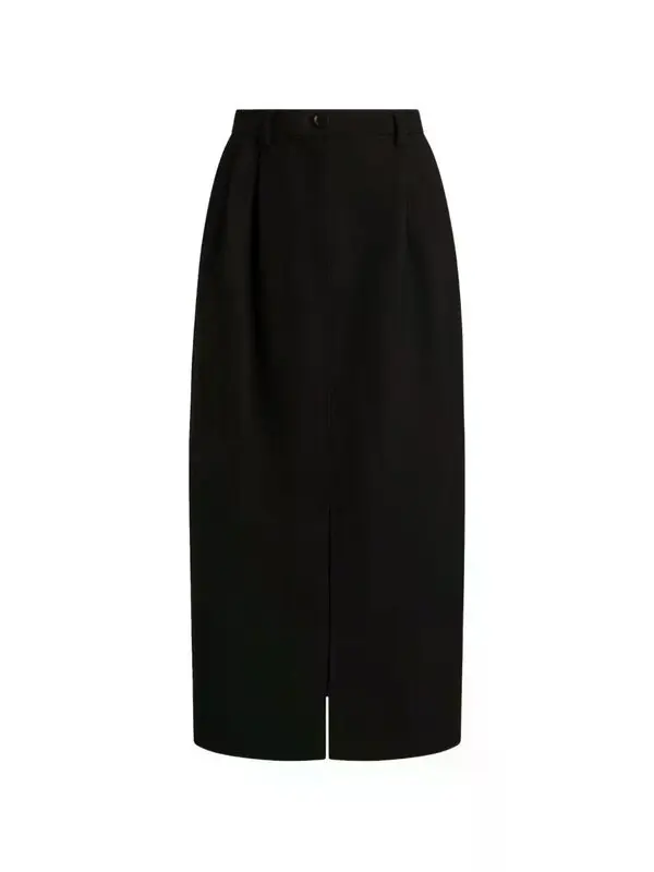 Dolce & Gabbana Double-wool-crêpe Skirt - Black