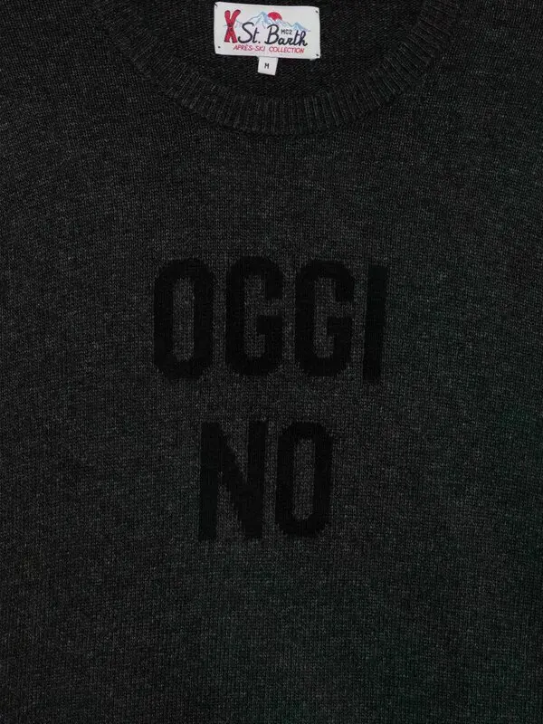 MC2 SAINT BARTH Slogan-print Wool Sweater