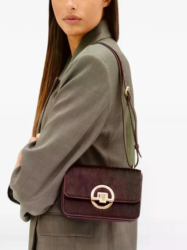 APATCHY LONDON Tilly Hair-on Leather Mini Bag - Red