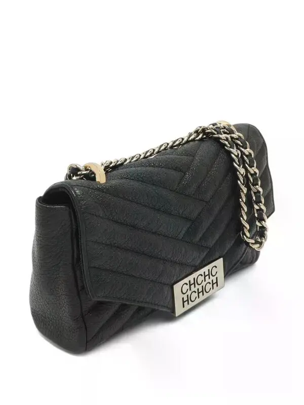 Carolina Herrera Bimba Chevron Shoulder Bag