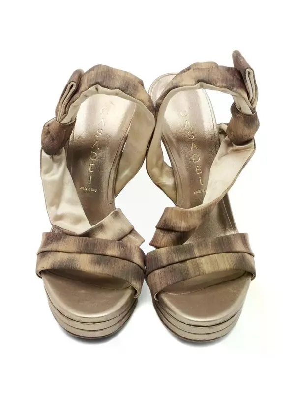 Casadei Bow-knot Platform Heeled Sandals