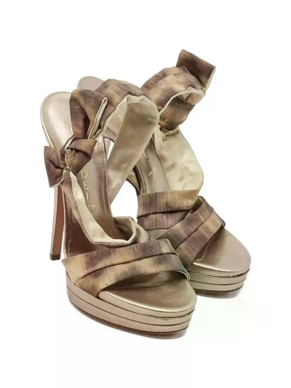 Casadei Bow-knot Platform Heeled Sandals