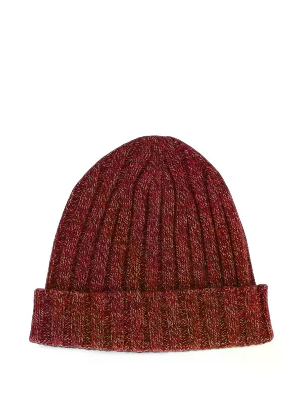 FILIPPO DE LAURENTIIS Ribbed-knit Beanie Hat