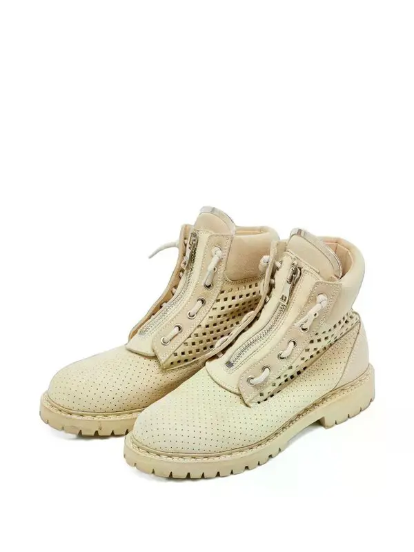 Balmain Taiga Perforated Combat Boots