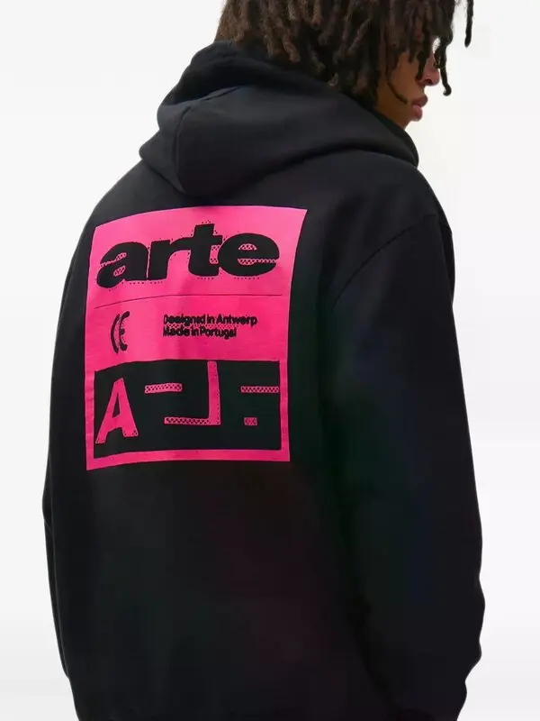 ARTE ANTWERP Graphic-print Drawstring Hoodie