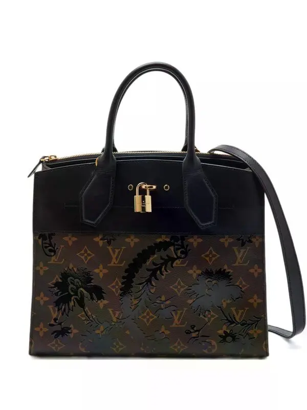 LOUIS VUITTON Mm City Steamer Blossom Monogram Tote Bag - Brown