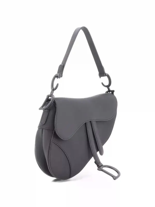 Dior Ultra Matte Saddle Handbag Leather Medium Shoulder Bag