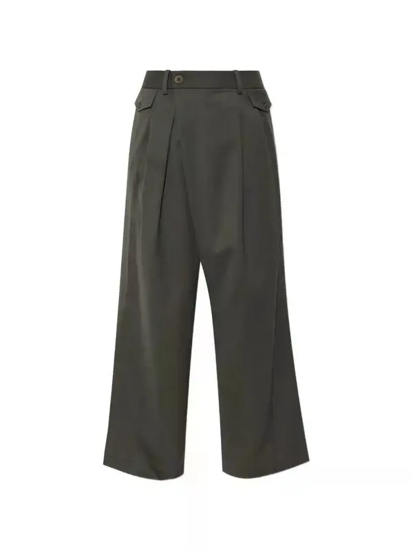 Issey Miyake Pleated Wrap-front Trousers