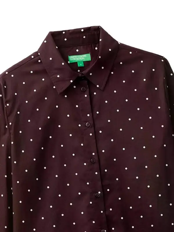 BENETTON Polka-dot Print Shirt
