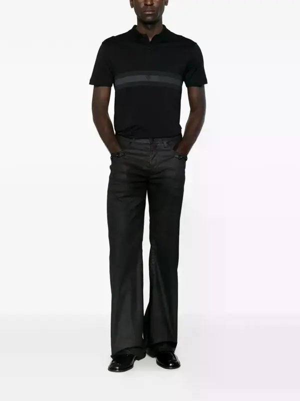 Gucci Logo-print Striped Polo Shirt