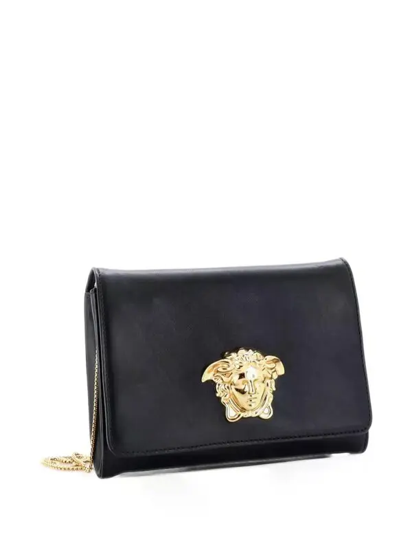 Versace Medusa Chain Leather Small Clutch Bag
