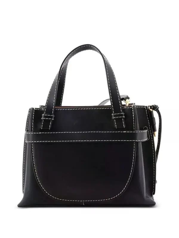Loewe Gate Tote Leather Mini Satchel - Black