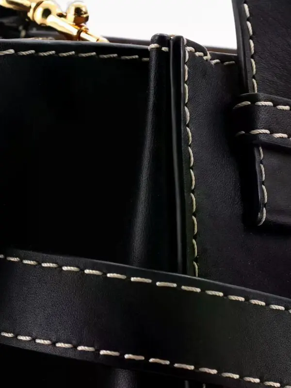 Loewe Gate Tote Leather Mini Satchel - Black