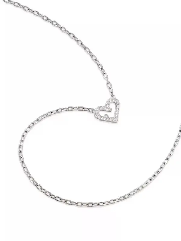 Furla Heart Pendant Necklace - Silver