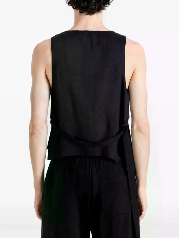 ANN DEMEULEMEESTER Floral-jacquard Waistcoat