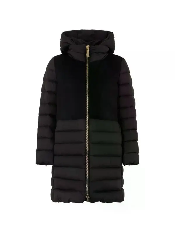 MOORER Acero-le Quilted Hooded Coat - Black