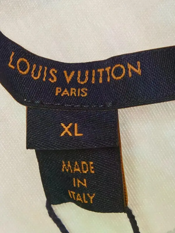 LOUIS VUITTON Monogram Print Chain-link T-shirt