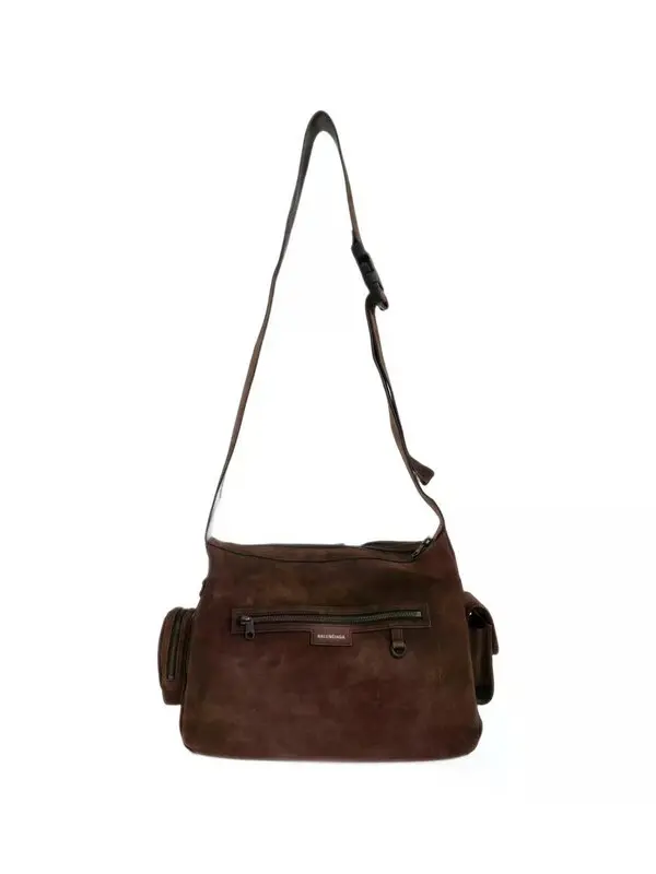 Balenciaga Superbusy Messenger Bag In Light Espresso