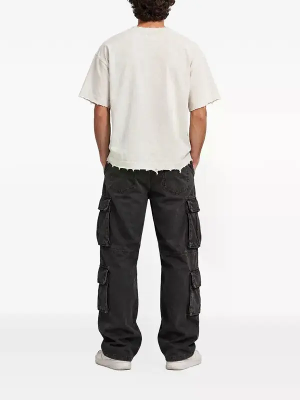 WARMAN Graphic-print Distressed T-shirt