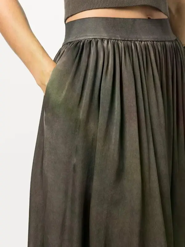 UMA WANG Ruched-detail Midi Skirt